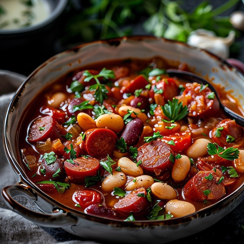 Hearty and Filling Kielbasa Bean Stew: A Cheap and Quick Recipe
