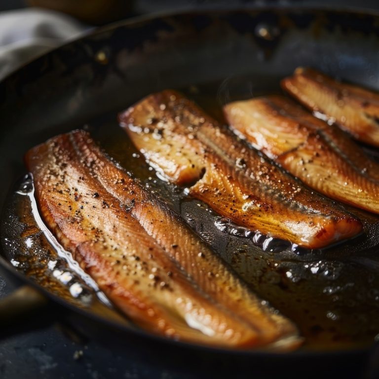 Crispy Pan-Fried Trout with Lemon Butter Sauce Recipe