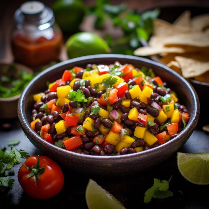Delicious Mango Salsa with Black Beans: A Summer Sensation
